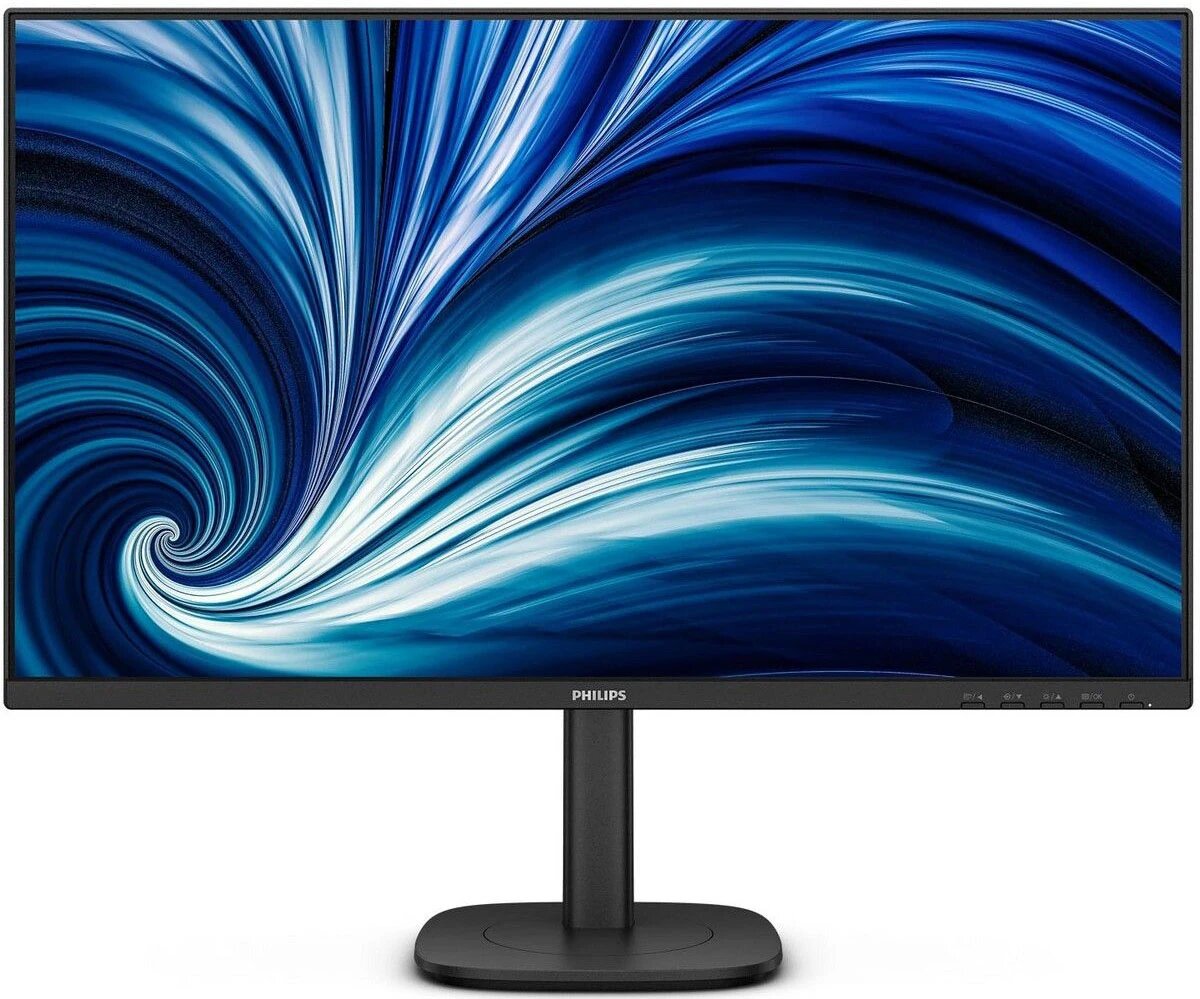 Монитор 27 Philips 27B2U3601/00 IPS 2560x1440, 120 Гц, 4 мс, 16:9, 350 кд/м², HDMI 2.0, DP, USB-C (90 Вт), 3.5 Jack, USB Hub (4x USB 3.2), динамики (2x2 Вт), Adaptive-Sync, черный