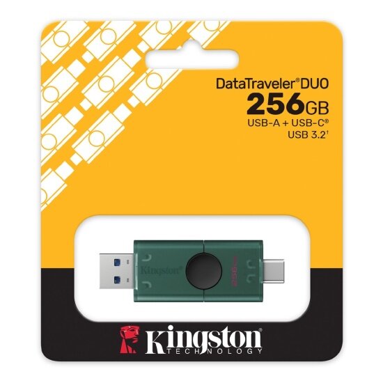 USB флешка Kingston 256Gb DataTraveler Duo USB 3.2 Gen 1