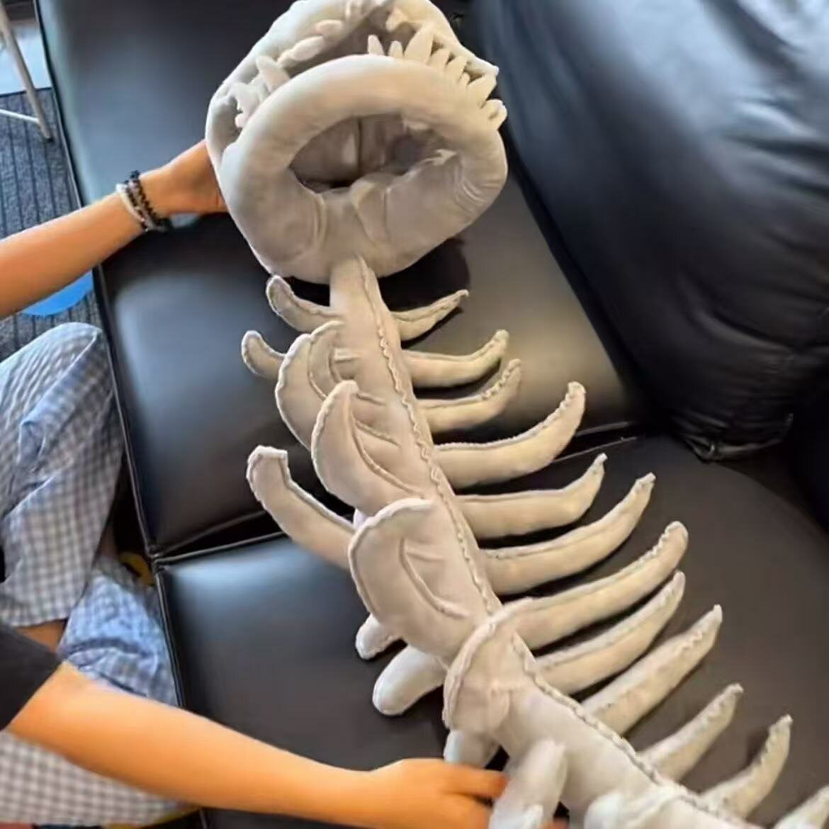 Китайский парк динозавров Маска скелета динозавра, головной убор, череп Тираннозавра, забавная шляпа для взрослых и детей, реквизит для переодевания 80cm