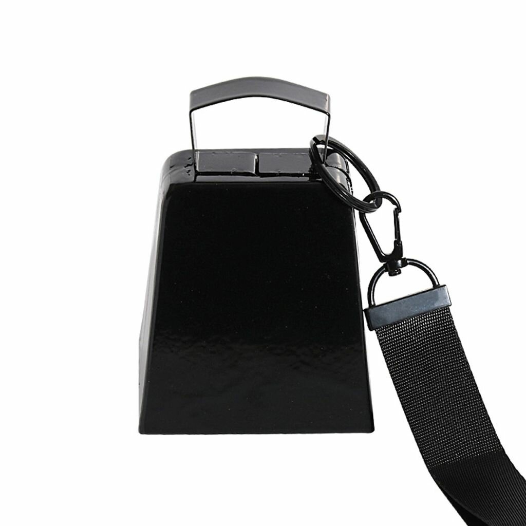 4-дюймовый ободряющий колокольчик для коров-черный