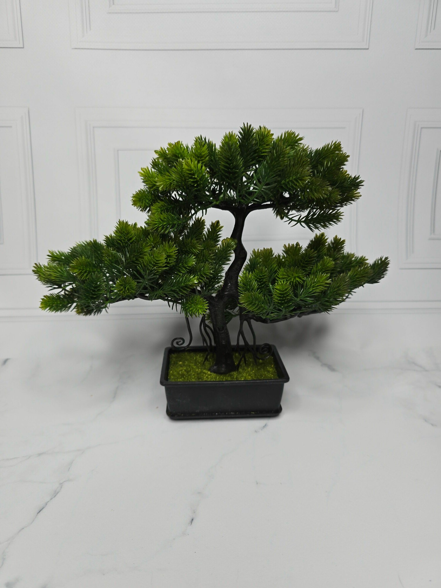 Искусственное растение Holodilova "Бонсай", пластик, зеленый