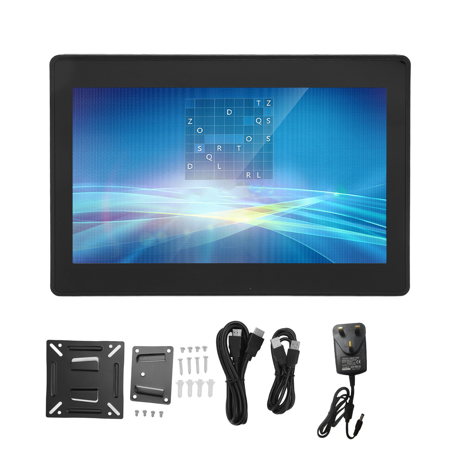 11.6 Inch Touchscreen Monitor Wall Mounted IPS 1920X1080 Display 10 Point HD Multimedia Interface IP65 Waterproof Portable UK Plug