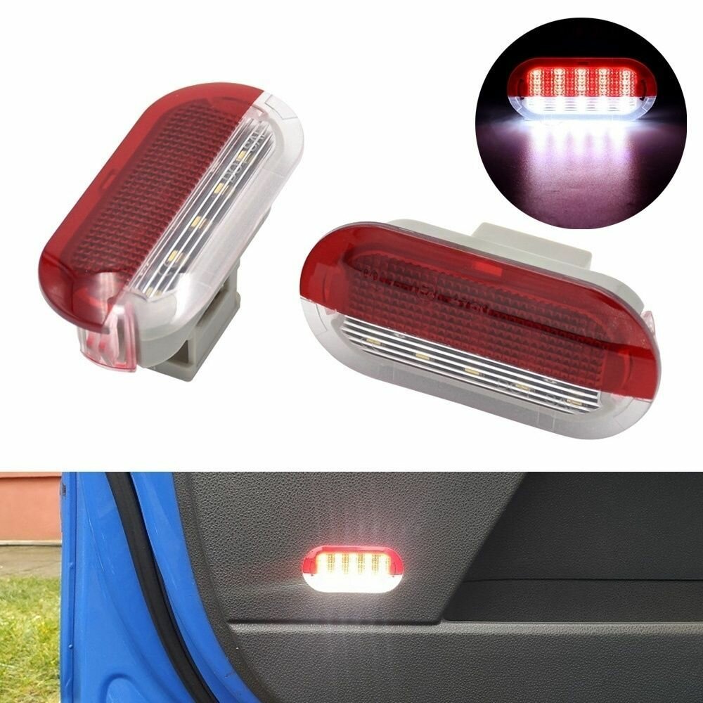 Для VW Golf Beetle кабриолет Jetta Bora Polo Sharan Vento Touran Skoda Octavia Seat светодиодный Подсветка Красный Белый свет