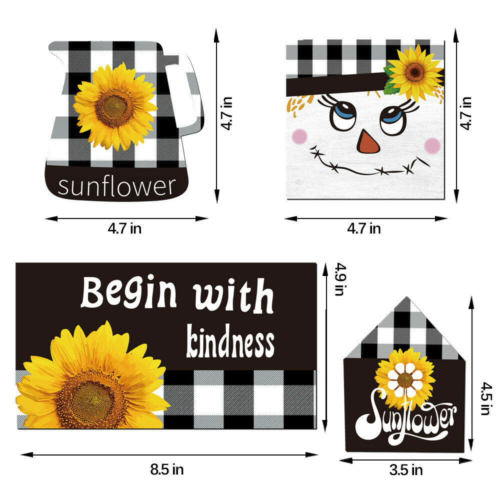 Декоративная табличка charming valentine's day wooden sign, подсолнух, для праздников