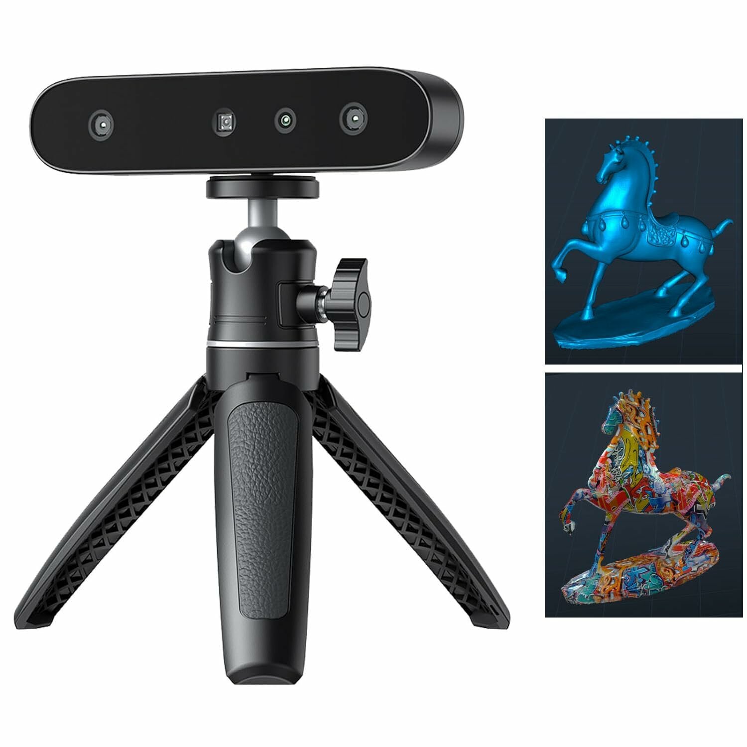 3D-сканер Creality CR-Ferret SE для 3D-печати, защита от встряхивания, точность 0,1 мм, скорость сканирования 30 кадров в секунду, Полноцветный, Модернизированный настольный 3D-сканер