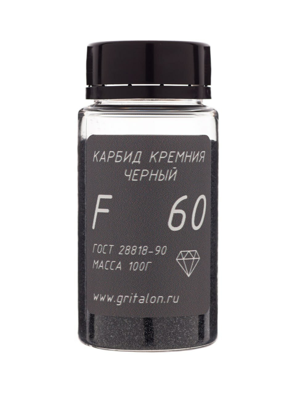 Абразивный порошок из карбида кремния F60 черный