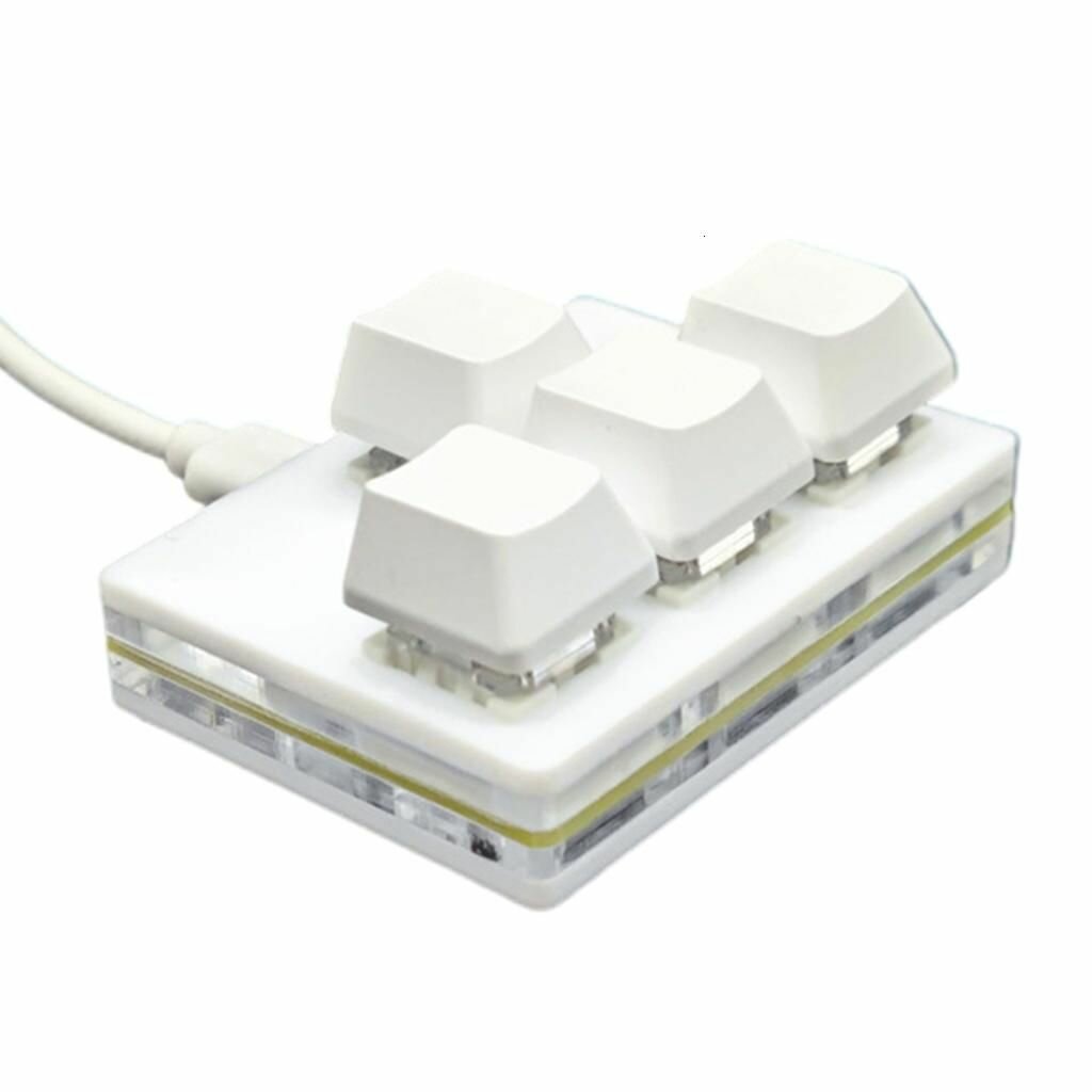 USB 4-кнопочная механическая клавиатура, Коричневый Переключатель