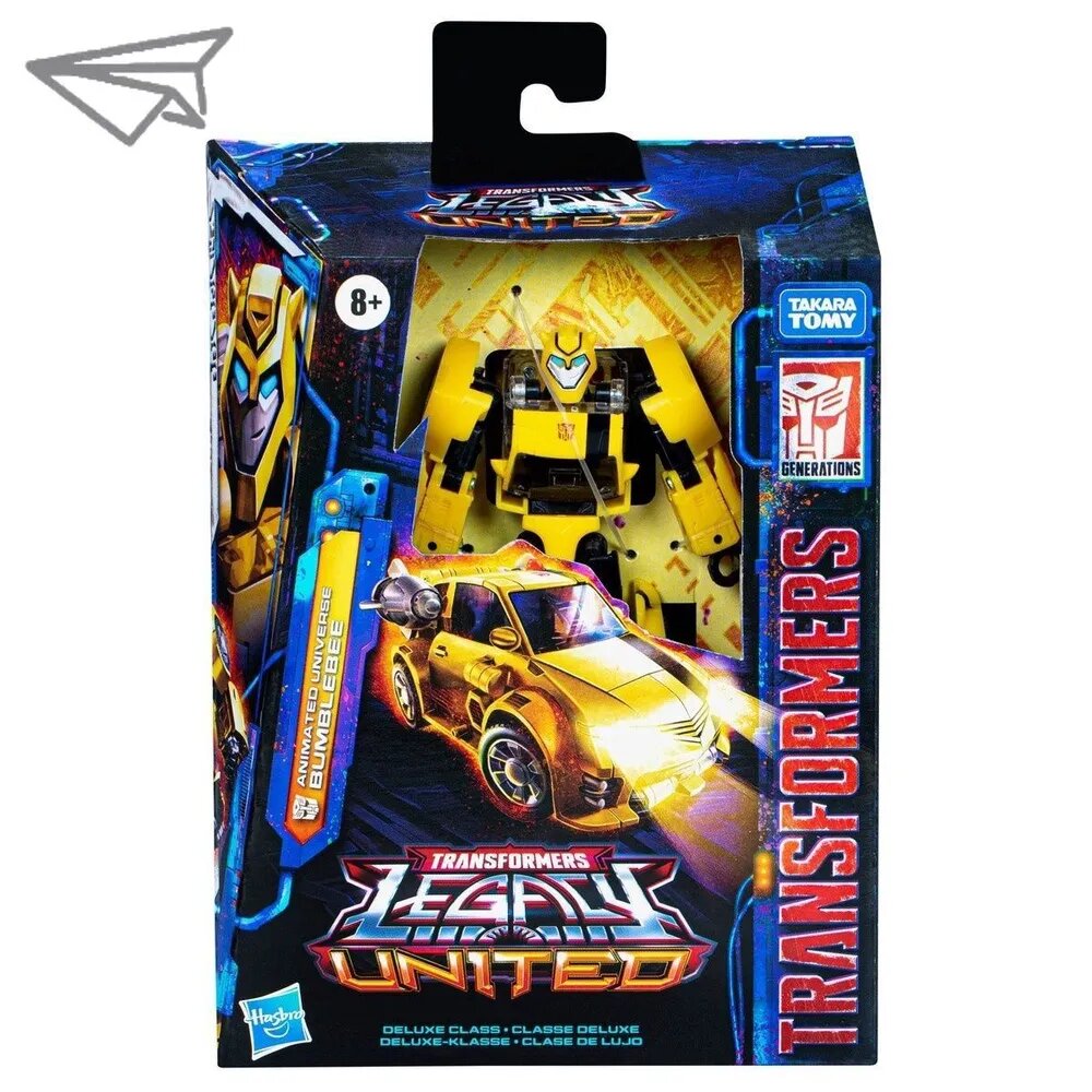 Трансформеры игрушки Hasbro Transformers Legacy United Deluxe Class Animated Universe Bumblebee (14cm) F8524