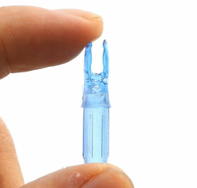 Хвостовик 6.2mm для лучных стрел синий (12шт.)