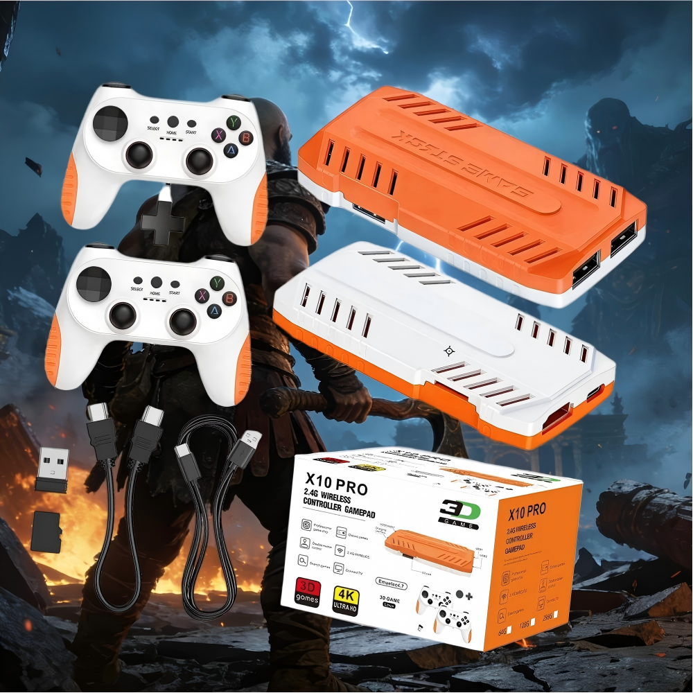 Игровая приставка X10 Pro, беспроводная, HDMI, высокое качество