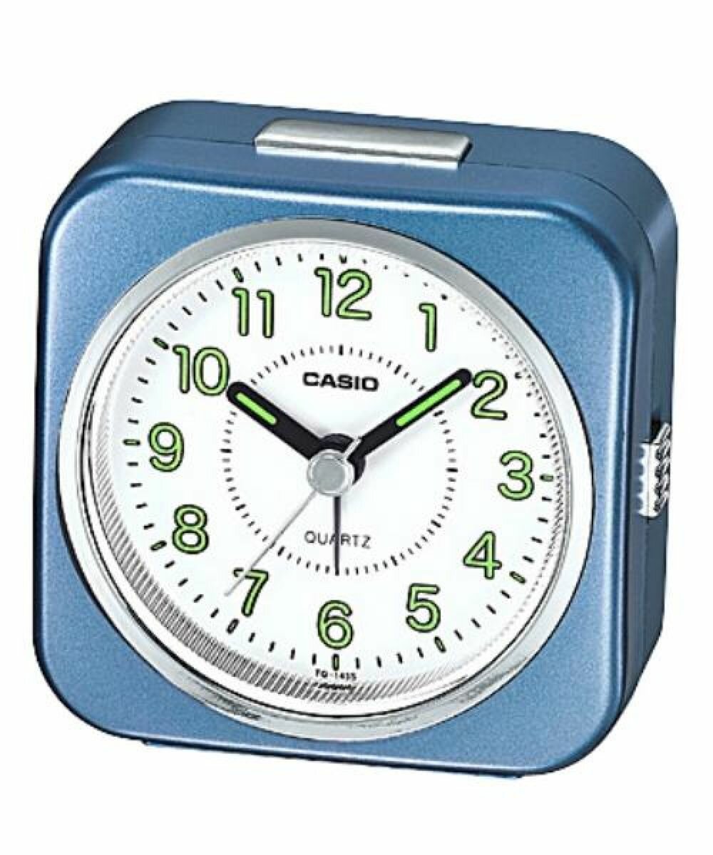 Настольный будильник Casio TQ-143S-2D голубой, батарейки в комплекте