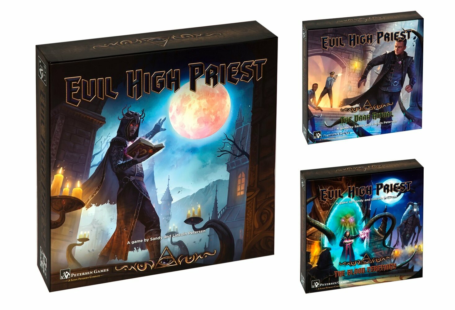 Настольная игра Petersen Games Evil High Priest + дополнения The Dark Ritual и The Blood Ceremony на английском языке