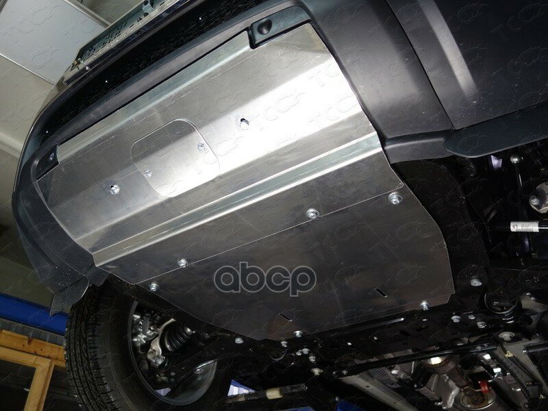 Защита радиатора (алюминий 4 мм) Land Rover Discovery Sport 2015-2019 (не устанавливается без защиты ZKTCC00164) ТСС арт. ZKT.