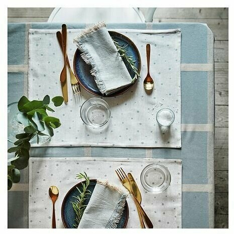 IKEA GLADELIG, тарелка, 20см, 1 шт, цвет синий, серия гладелиг икеа