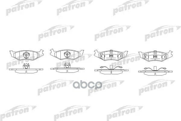 Колодки тормозные дисковые задн CHRYSLER: GS DAYTONA SHELBY купе 87-92, LE BARON 86-91, LE BARON кабрио 86-96, NEW YORKER 93-.