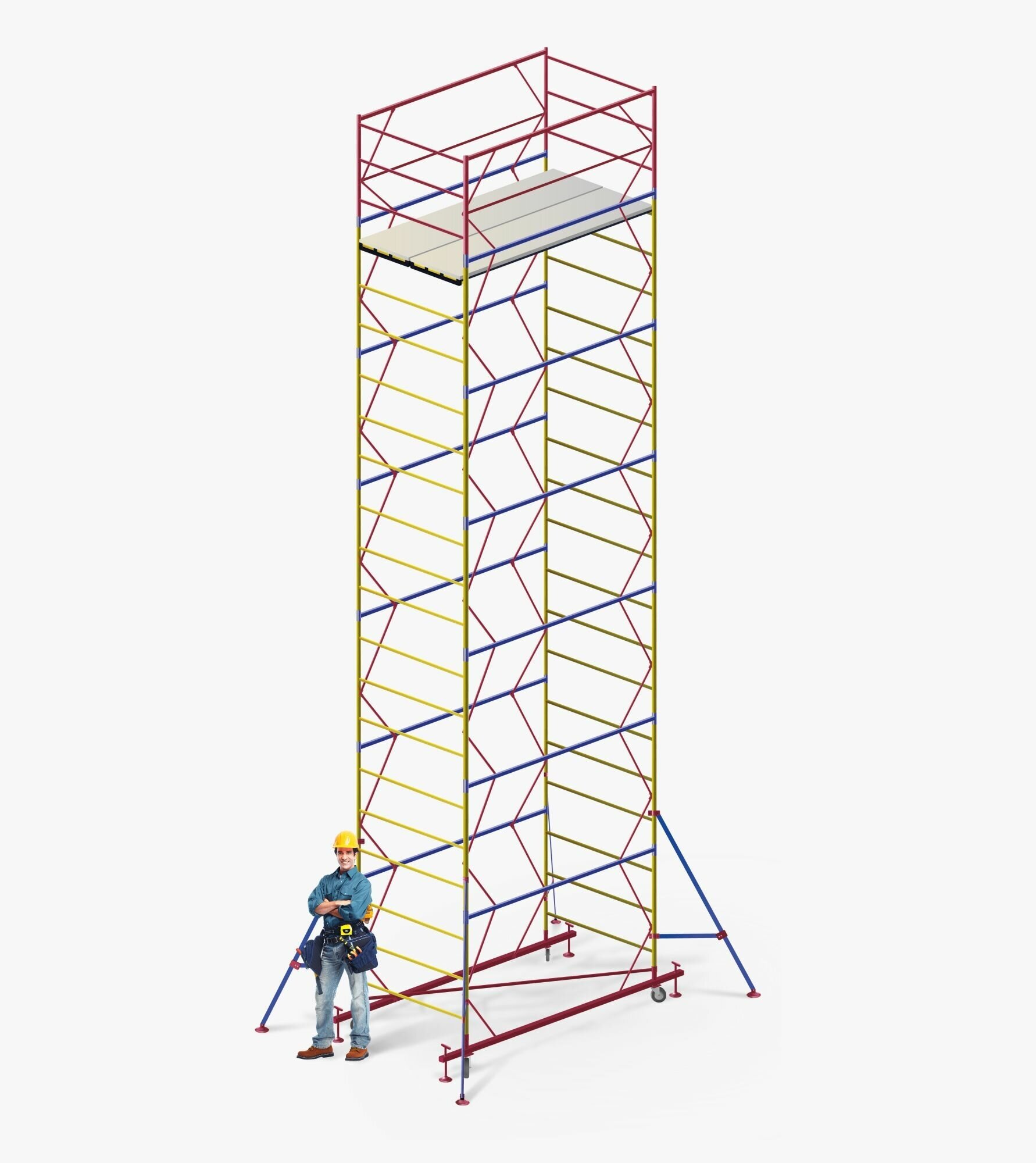 Вышка-тура 1.2 х 2.0 6 Секций, высота 7.5 м