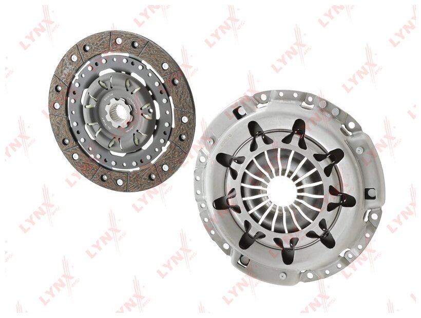 Комплект сцепления без выжимного (Ø 228 mm) LYNXauto CL-1017. Для: FORD форд Focus(Фокус) II 2.0 04-12 / C-max(Цмакс) 2.0 03-10 / Mondeo(Мондео) III 1