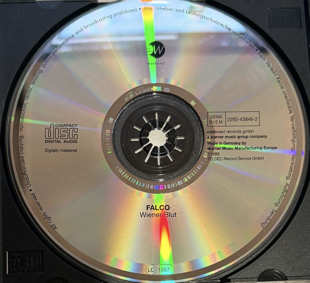 CD диск - Falco - Wiener Blut Germany 1988 mint mint — фото 1