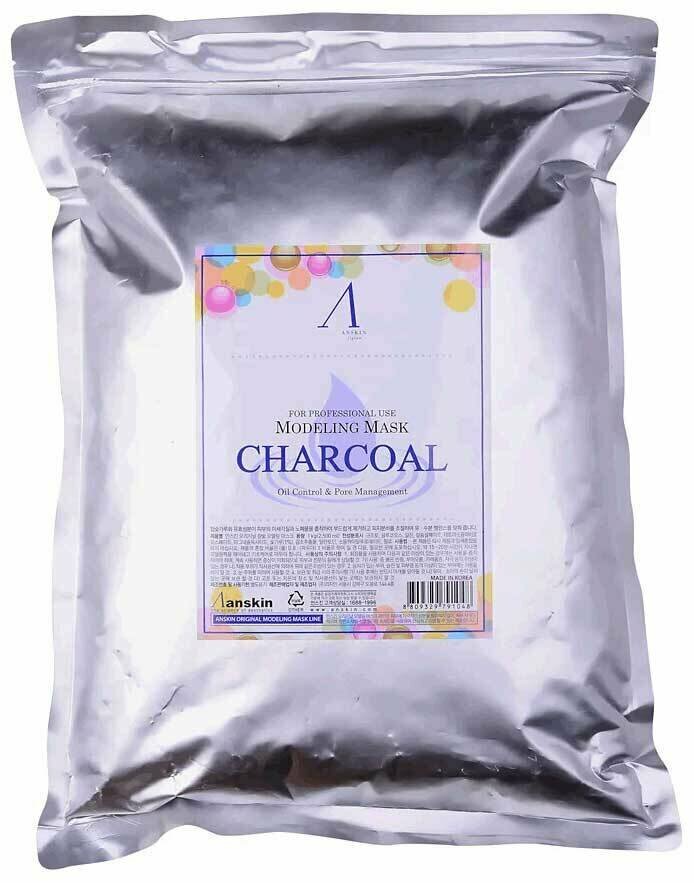 Anskin Маска для лица Modeling Mask Charcoal, альгинатная, 1000 г.