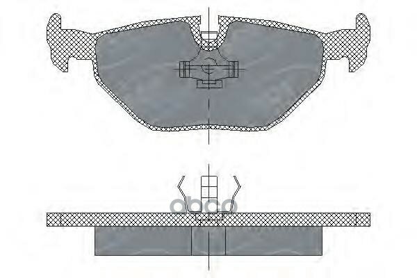 Колод. торм. перед. BMW E39 96-04 SCT арт. sp184
