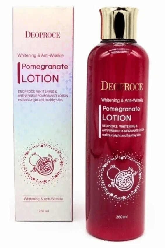 Deoproce Тоник для лица Whitening And Anti-Wrinkle Pomegranate Skin, 260 мл