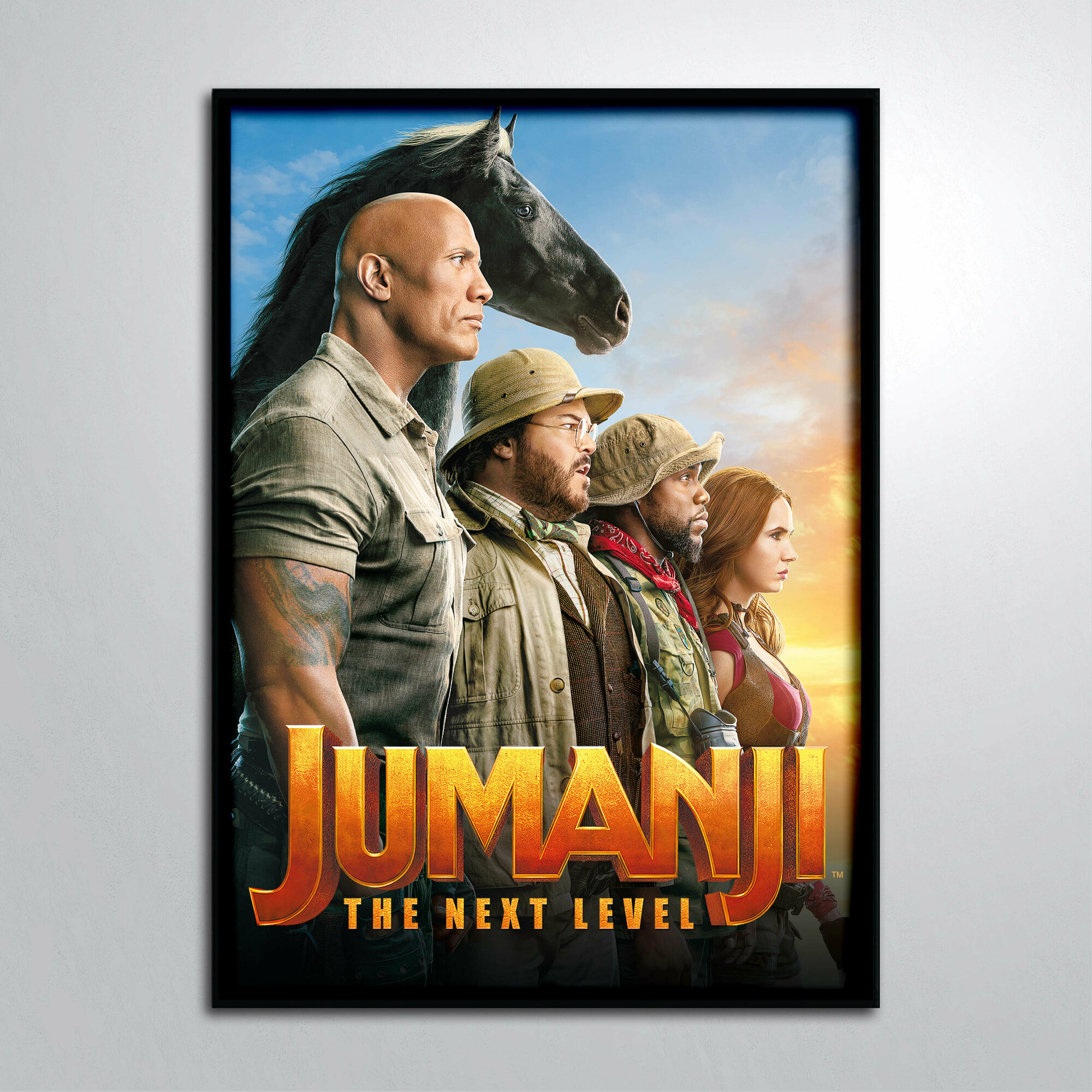 Постер без рамы/Джуманджи Новый уровень Jumanji The Next Level