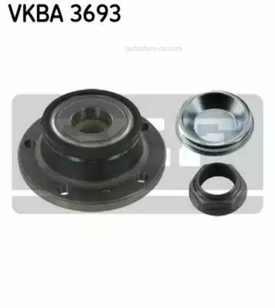 SKF VKBA3693 Комплект ступичного подшипника Citroen C6, Peugeot 407,607 1.6,1.8,2.0,2.2,2.7,3.0 HDI 02.00-