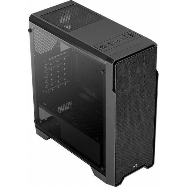 Компьютерный корпус Aerocool/Formula Ore Saturn FRGb-G-BK-v1 (2xUSB, 2xAudio, 0.5 мм,3x120 мм FAN, прозрачная стенка-закаленное стекло, ATX,