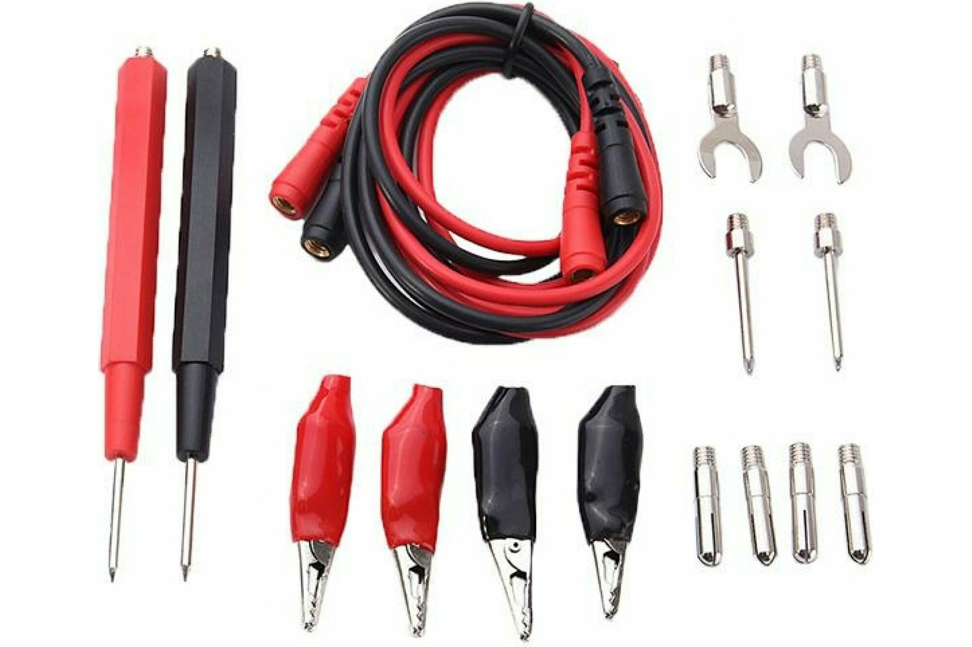 Набор щупов для мультиметра со сменными насадками, REXANT Basic