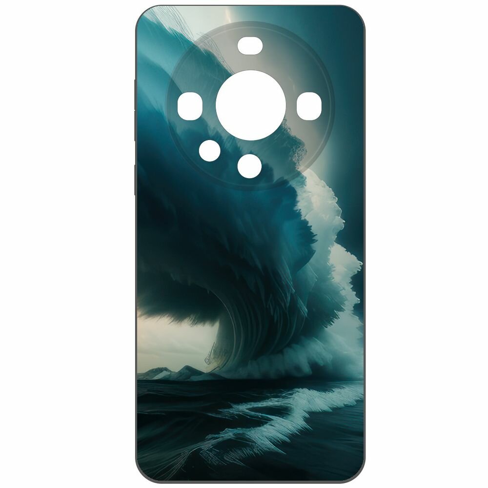 Чехол-накладка Krutoff Soft Case Торнадо для Huawei Mate 60 черный