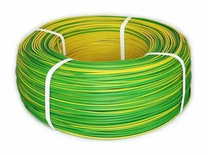 ПроводПВ3, ПуГВ 1x2,5(5м) желтый-зеленый