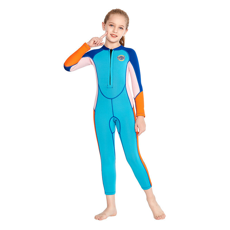 Детский водолазный костюм Sabolay VTQ905-2, для девочек, размер L, синий