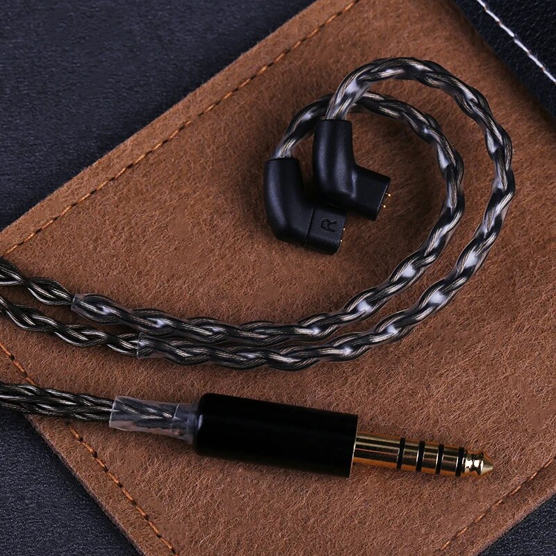 OPENHEART 8-жильный посеребренный медный кабель для наушников Grey 4.4BAL QDC