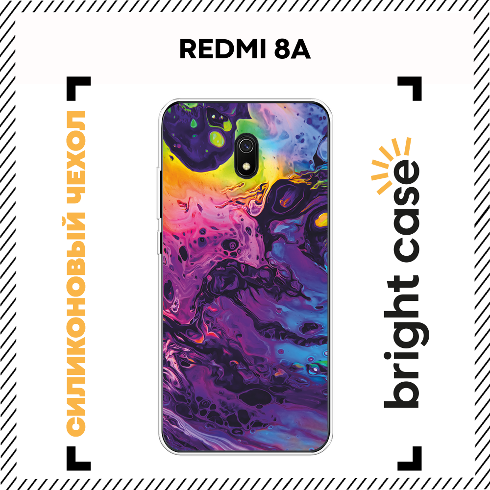 Чехол на Xiaomi Redmi 8A / Сяоми Редми 8A с принтом Fluid art