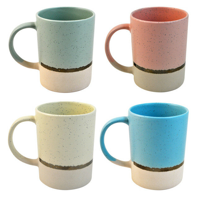 MOST Ribbon кружка керамическая 370 мл с разноцветной глазурью, цвет в ассортименте, 1 шт.