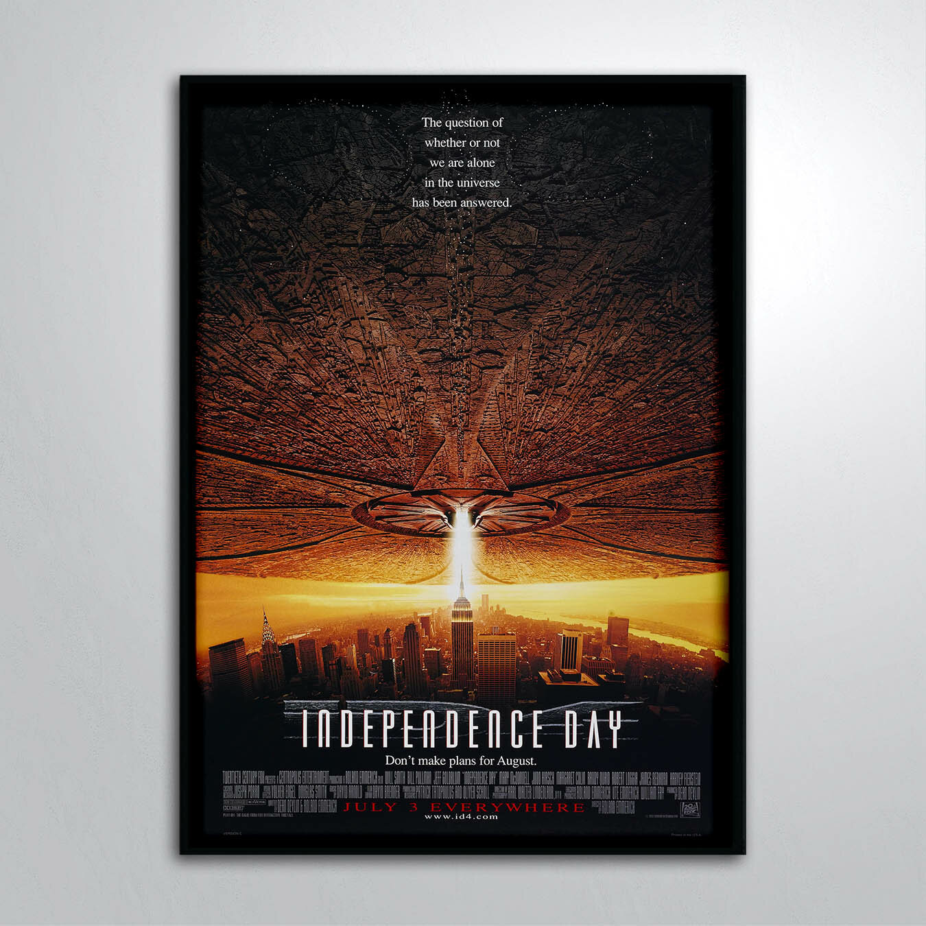 Постер без рамы/День независимости Роланд Эммерих Уилл Смит Independence Day