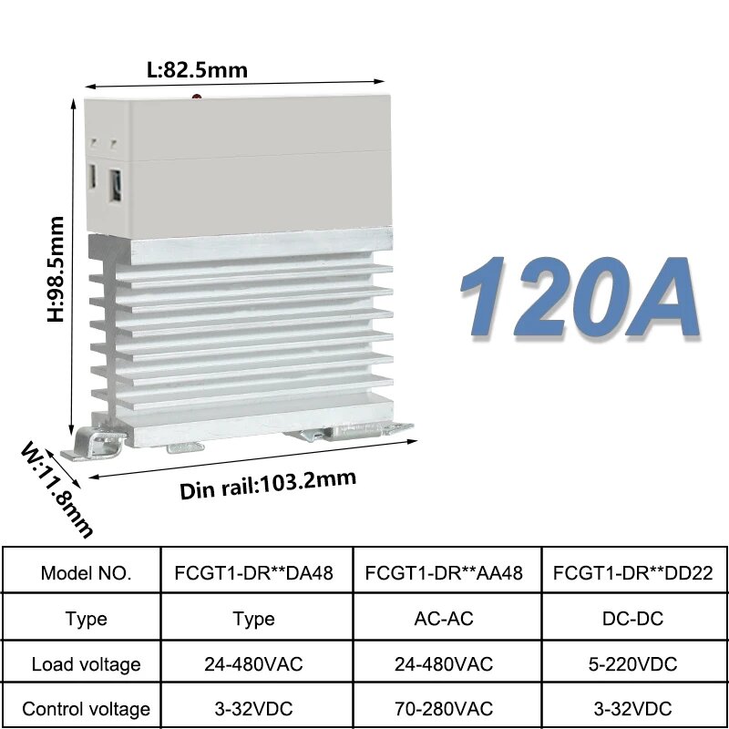 Однофазное твердотельное реле FCGT1-DRDA48