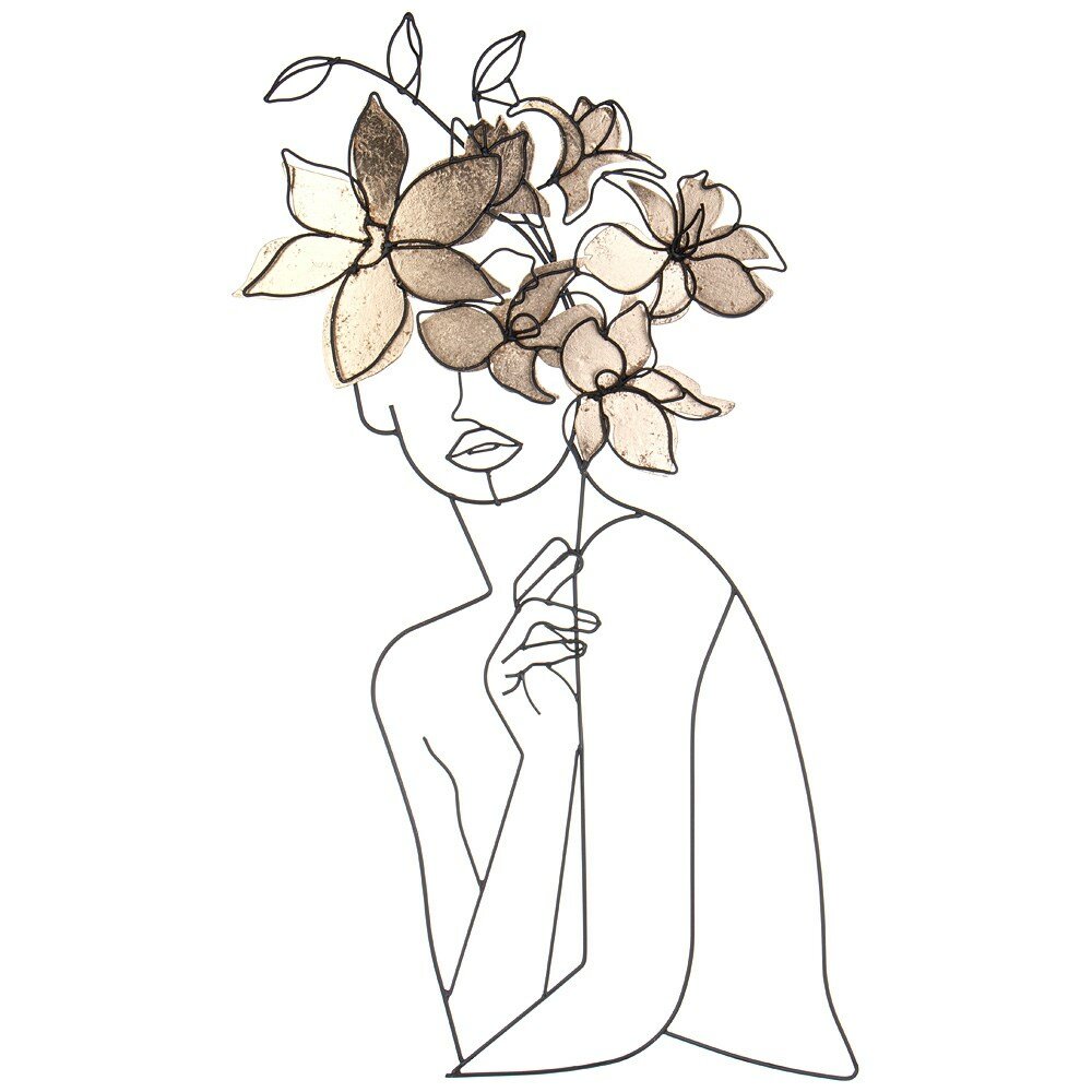 Панно настенное коллекция "Цветочная симфония" 34,9*71,1*3,2 см