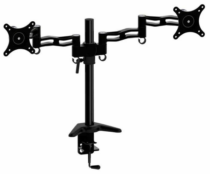 Кронштейн для мониторов Cactus CS-VM-D08-BK черный 13"-27" макс.8кг настольный поворот и наклон 2