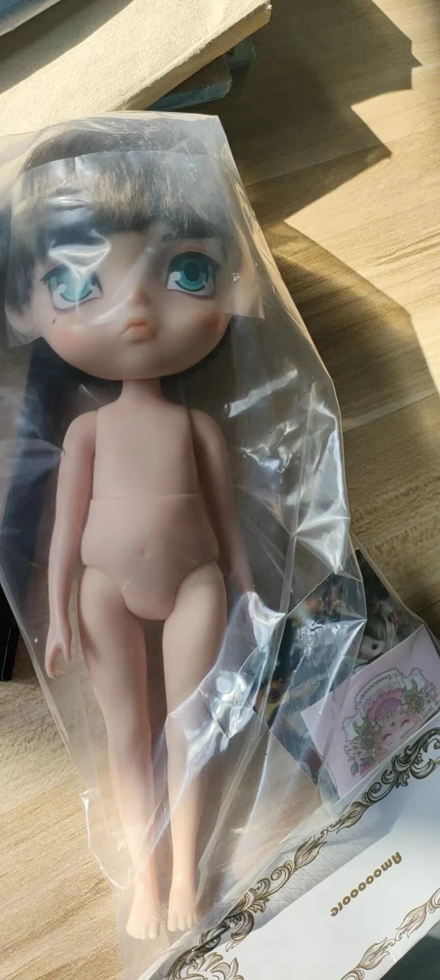 FEERED резиновая кукла винил 23 см Naked baby with make