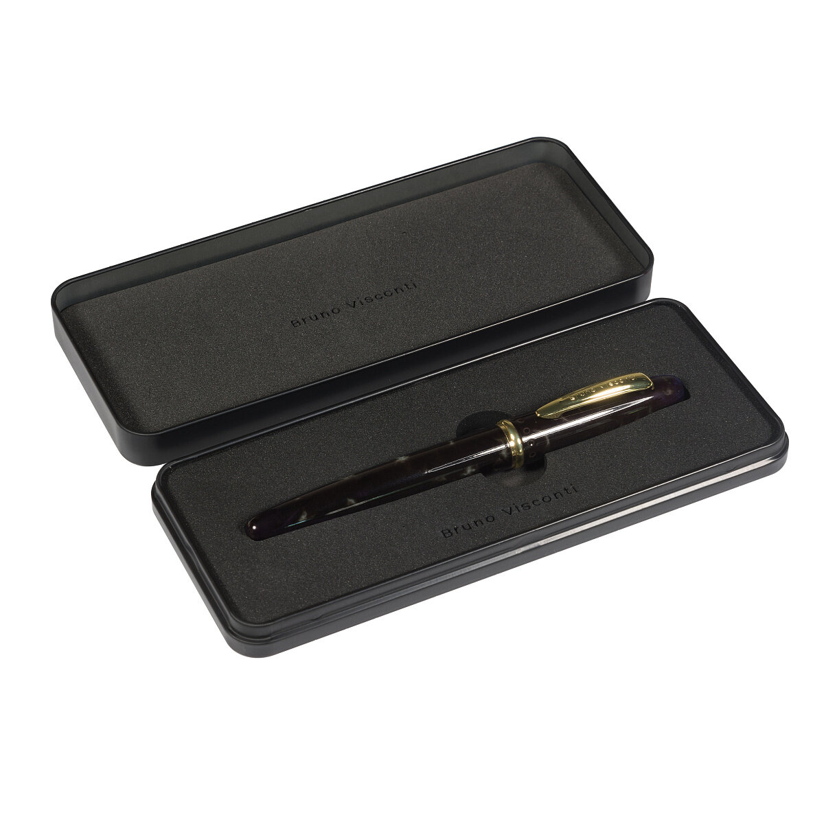 Роллер "IMPERIUM" В большом металл. PREMIUM футляре, 0.7 ММ, синяя (корпус черный, футляр черный)