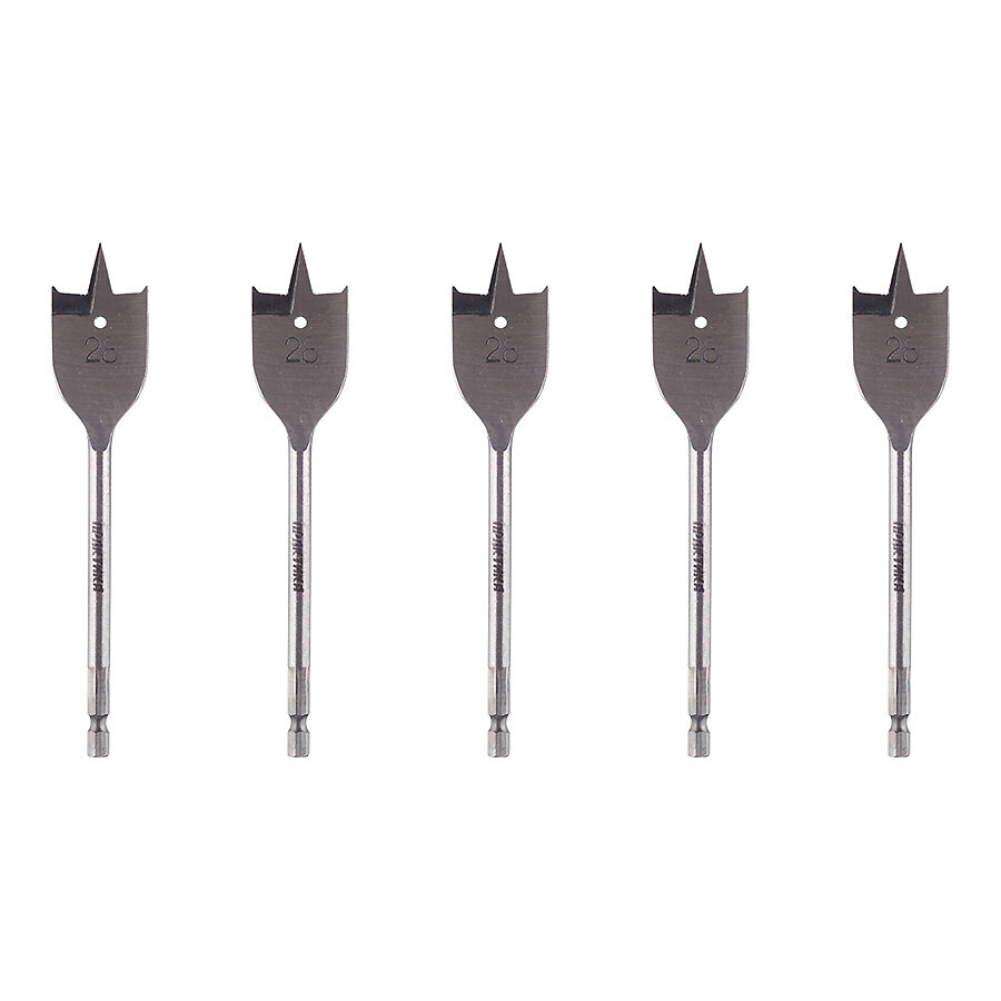 Сверло по дереву перьевое Практика (032-812) 28х152 мм (5 шт.)