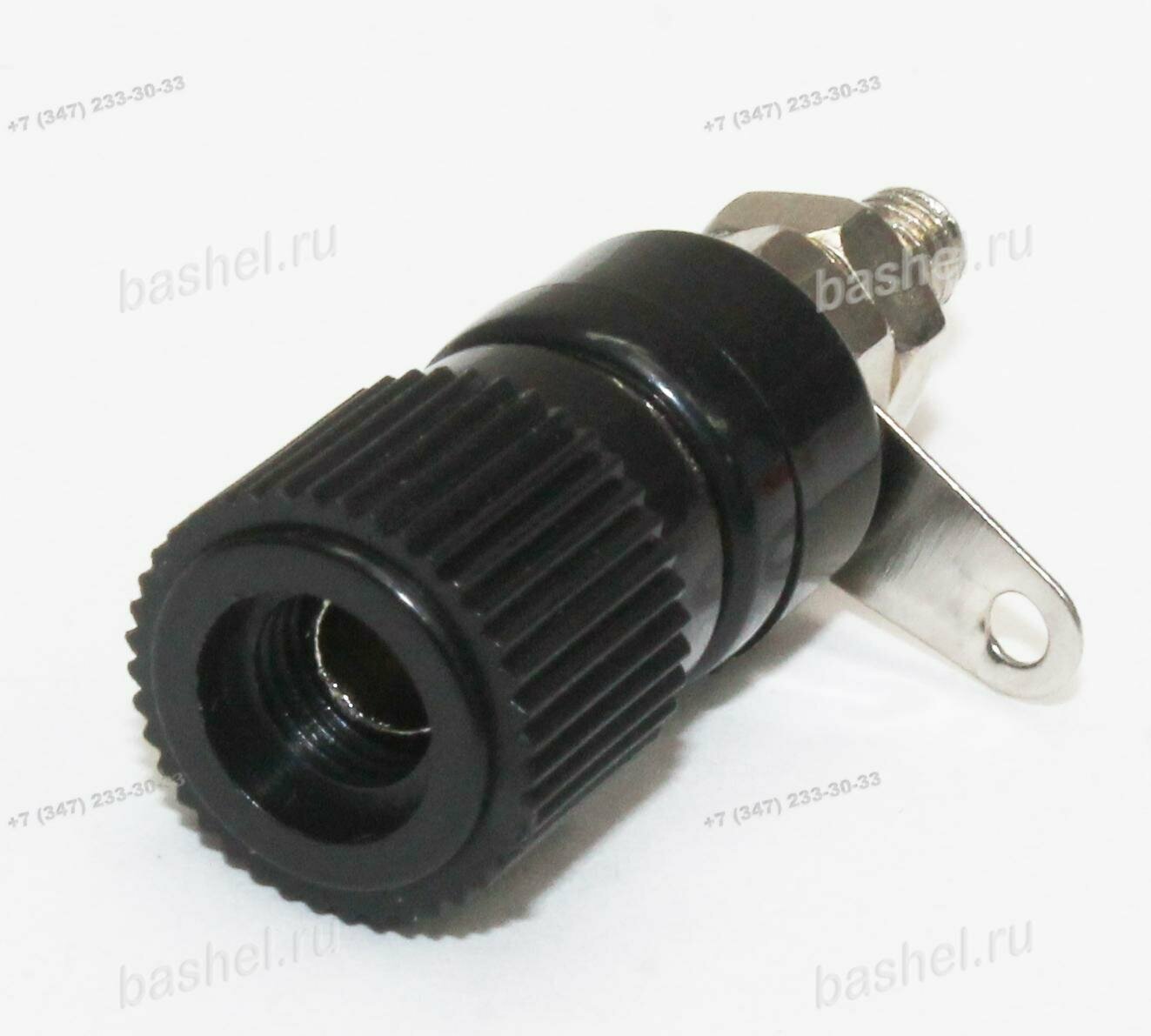 Гнездо «Банан» пласт. никел, L-33 mm , d-12 mm