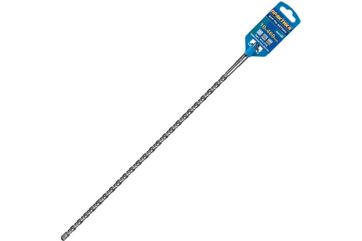 Бур SDS-plus ПРАКТИКА 10 х 400/460 мм серия "Мастер" по бетону (911-772)