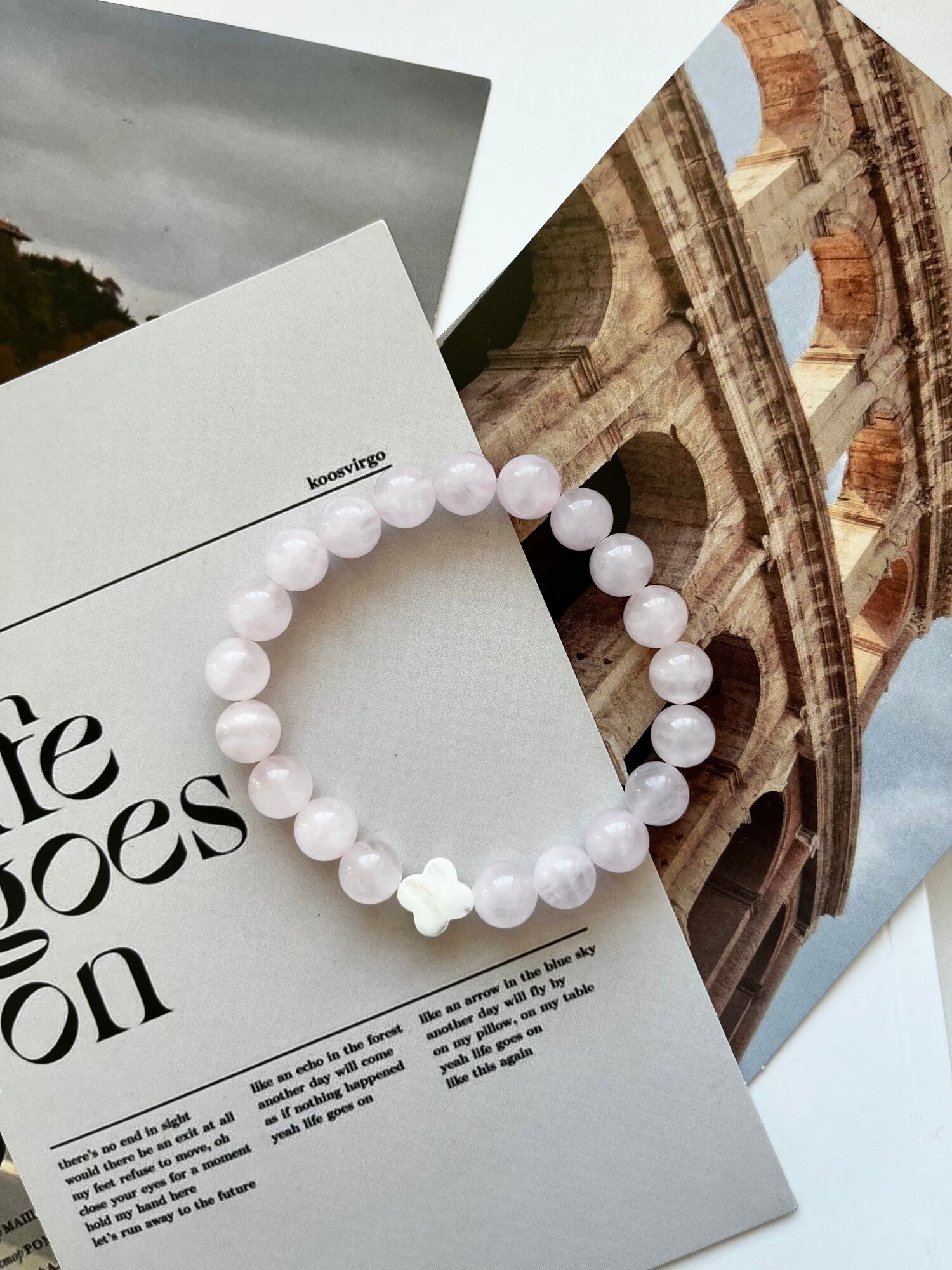 Браслет-нить, перламутр