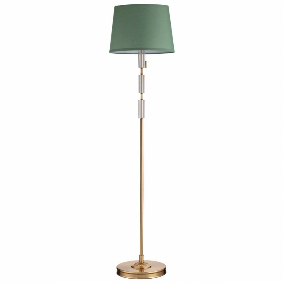 Odeon Light 4887/1F MODERN ODL_EX22 205 бронзовый/зеленый/абажур ткань Торшер E27 1*60W LONDON