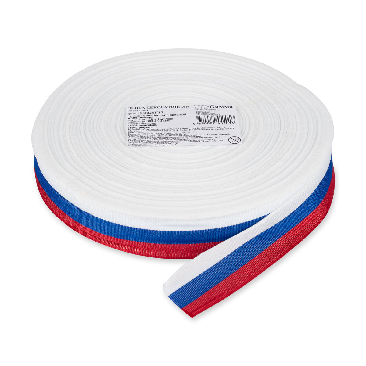 Gamma "Триколор" С3020Г17 28 мм 100 м