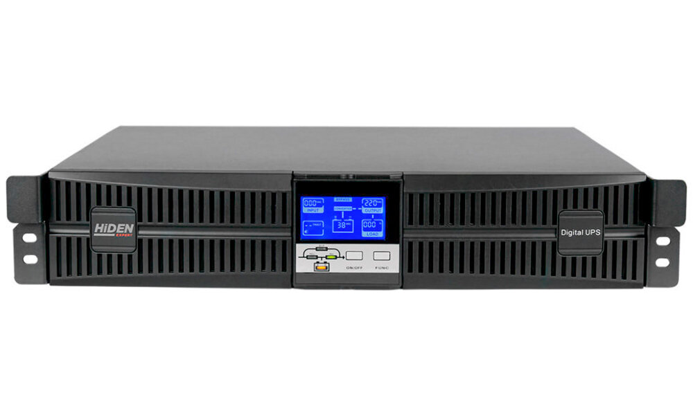 Источник бесперебойного питания Hiden EXPERT (UDC9202H-RT) внешние акб 72В, 6 АКБ, ЗУ, 10A, 2 kVA/1.8 kW, PF=09