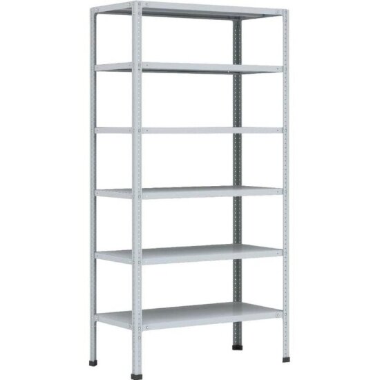 Стеллаж металлический Attache P_МС-246/500 с 6-ю полками 1000х400х2000