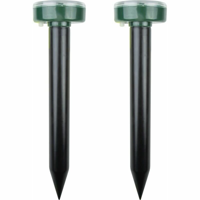 Набор ультразвуковых отпугивателей кротов REXANT R20 71-0037, черный